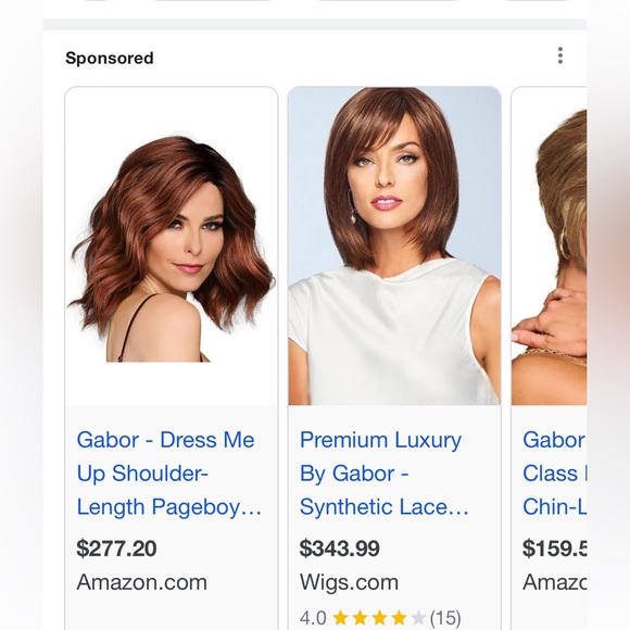 Gabor | Accessories | Gabor Lace Front Brown Medium Length Wig With ...